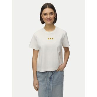 Vero Moda T-Shirt Sara 10311633 Wei&szlig; Regular Fit