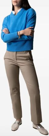 Allude long-sleeve crew-neck sweater - Blau