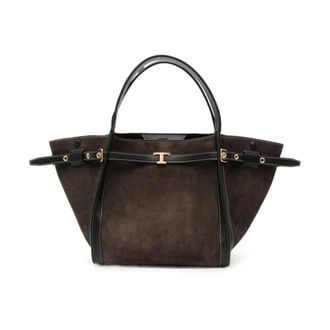 Tod's Femme, Sacs, Brun, Taille: ONE Size T Timeless Petit Sac Shopping