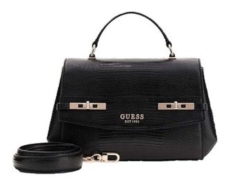 Guess sac à épaule bandoulière sac à main Melinda Top Handle Flap Bag Black noir
