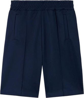 Palm Angels Homme, Shorts, Bleu, Taille: 2XL B Curved Logo Track Shorts