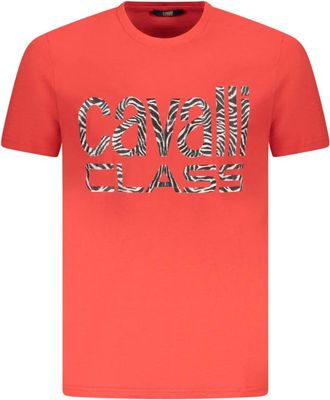 Cavalli Short Sleeve T-Shirt - - Tops - Herren - Rot - XL
