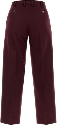Pantaloni Torino Cotton Virgin Wool Trousers - Bordeaux