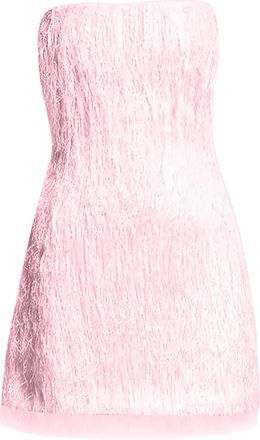 Rachel Gilbert robe-bustier courte à franges - Rose