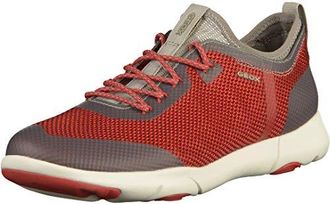 Geox Homme U Nebula X A Sneakers Basses, Rouge (Red/Grey C0025), 43