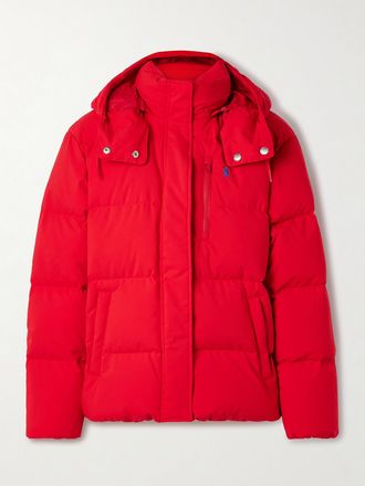 Polo Ralph Lauren Daunenjacke Aus Gestepptem, Recyceltem Shell Mit Kapuze - Rot