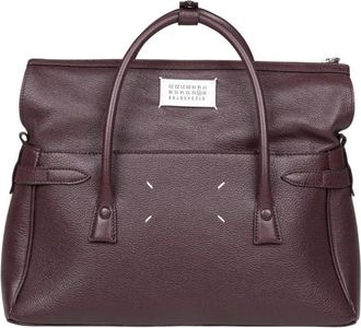Maison Margiela Crossbody Bags - 5Ac Brown Leather Handbag - Gr. unisize - in Grau - f&uuml;r Damen