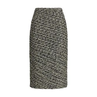 Gucci Midi-Rock aus laminiertem Boucl&eacute;-Stoff - - Skirts - Damen - Mehrfarbig - S