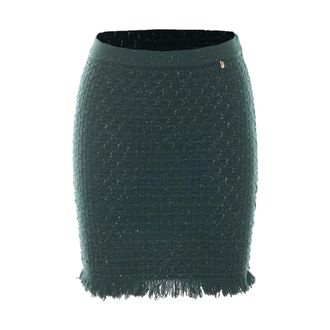 Liu Jo Mini-jupe en maille - Femme - Jupes - Vert - Taille: 40 FR