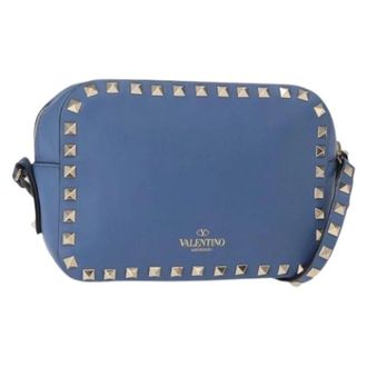 Valentino Pre-owned Leder-Umh&auml;ngetasche - - Pre-owned - Damen - Blau - ONE SIZE