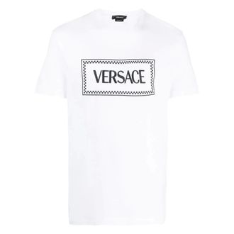 Versace Homme, Tops, Blanc, Taille: XL T-shirt 90s Vintage Logo