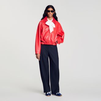 Sandro Lederblouson