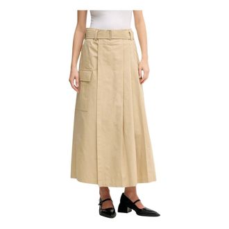 Kenzo Maxi-Faltenrock - - Skirts - Damen - Beige - M