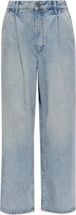 AllSaints Femme, Jeans, Bleu, Taille: W29 Haze Wide Leg Pleated Jeans