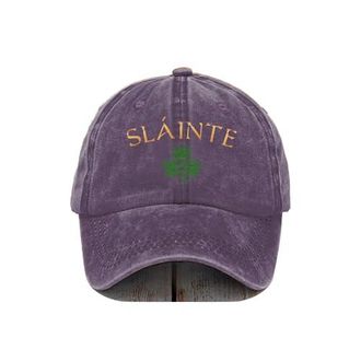 Generic Casquette de baseball unisexe Slainte St. Patrick - Cadeau amusant pour la Saint-Patrick, violet, M
