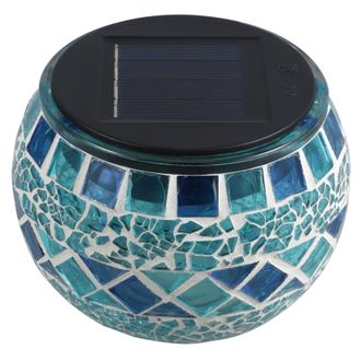 PartyKindom Led Solar Gartenlampe Glas Au&szlig;enbeleuchtung F&uuml;r Terrasse Rasen Balkon Solarleuchte