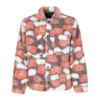 Obey Sherpa Gef&uuml;tterte Jacke Orange Multi - - Jackets - Herren - Mehrfarbig - S