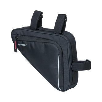 Basil Sport Design Triangle M Frame Bag - Water Repellent Polyester - 1.7L - Black - 6 x 7 x 8 cm