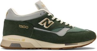 New Balance Unisex Made in UK 1500 Vintage Sports in Gr&uuml;n/Grau, Wildleder/Mesh, Gr&ouml;&szlig;e 40.5