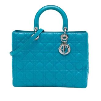Dior Pre-owned Lady Dior Handbag - Femme - Pre-owned - Bleu - Taille: ONE Size