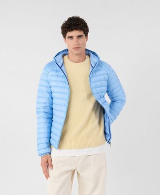 Jott Doudoune l&eacute;g&egrave;re &agrave; capuche Bleu cristal Nico - Taille 3XL