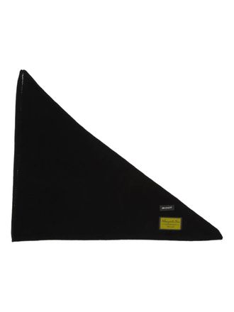Maison Margiela &eacute;charpe &agrave; patch logo - Noir