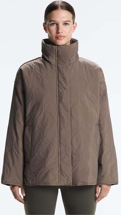 Oysho Fellex Aerogel - Veste matelass&eacute;e imperm&eacute;able - Marron-Gris
