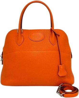 Herm&egrave;s Pre-owned Sac bandouli&egrave;re vintage - Femme - Pre-owned - Orange - Taille: ONE Size
