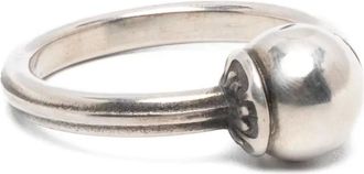 Werkstatt München bague à symbole perle - Argent