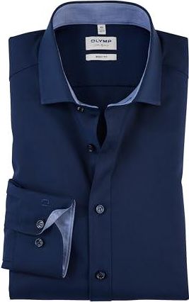 Olymp homme chemise business à manches longues Level Five,body fit,Royal Kent,Nachtblau 14,38
