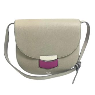 Celine Pre-owned Cuir sacs-celine - Femme - Pre-owned - Gris - Taille: ONE Size