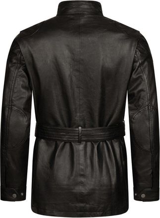 Mouflon Lederjacke Leon Mit G&uuml;rtel - betont die Taille