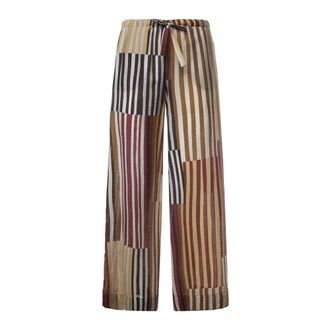 ottod'Ame Wide Pantalons - Femme - Pantalons - Multicolore - Taille: 34 FR