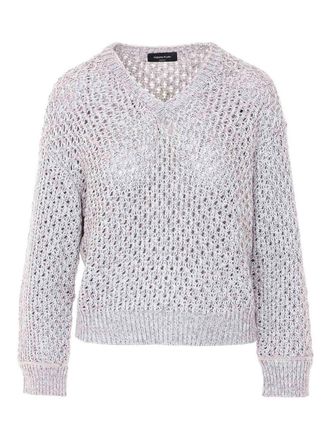Fabiana Filippi Pull Col Rond - Gris