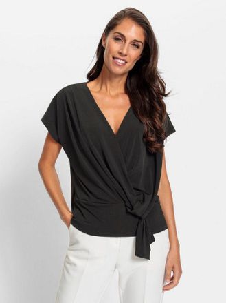 Heine T-Shirt Wickelshirt Kurzarm