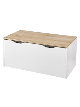 Vertbaudet Coffre de Rangement Banc &agrave; Roulettes Blanc TU