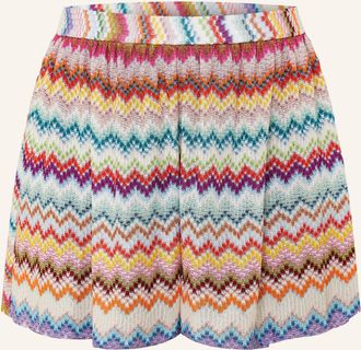 Missoni Strickshorts Mit Glitzergarn rot