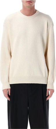 Roberto Collina Homme, Pulls, Beige, Taille: XL V&ecirc;tements en maille pour homme Natural Ss26