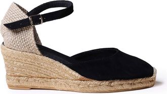 Toni Pons Wildleder-Espadrille für Damen - Lloret-5 - Schwarz, 39 EU