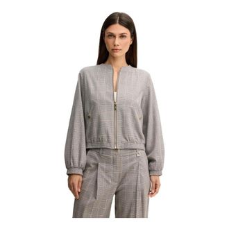 Joop Karierte Blouson-Jacke - - Jackets - Damen - Grau - M