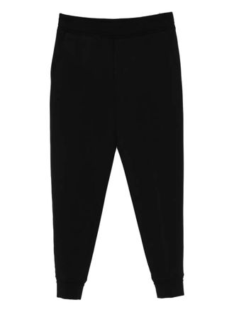Ermenegildo Zegna pantalon de jogging &agrave; taille &eacute;lastiqu&eacute;e - Noir
