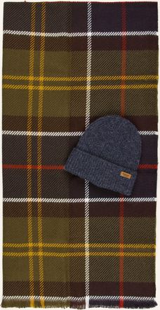 Barbour Set Pendle: Schal Und M&uuml;tze gruen