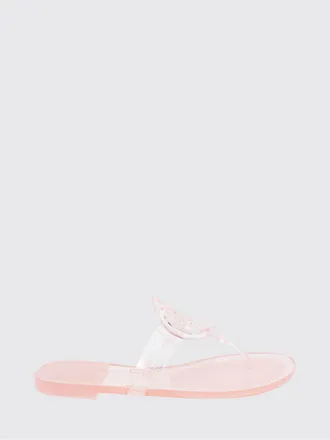 Tory Burch Tongs Miller Jelly en TPU avec logo Double T d&eacute;coup&eacute;