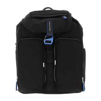 Piquadro Rucksack aus recyceltem Stoff Schwarz Herren - - Bags - Herren - Schwarzk - ONE SIZE