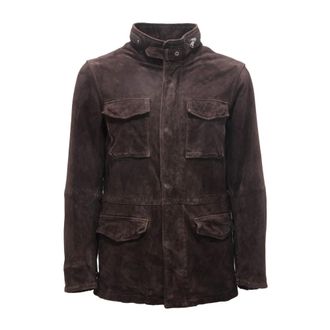 The Jack Leathers Vintage Brownie Wildleder Feldjacke - - Jackets - Herren - Braun - M