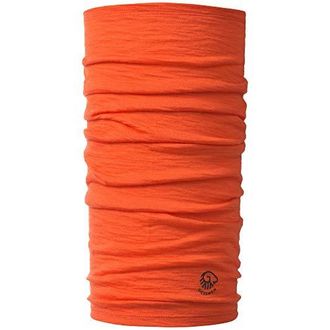 Giesswein L&eacute;charpe multifonctionnelle Eisenstein orange n&eacute;on, ONE SIZE - &eacute;charpe tubulaire douce en 100% laine m&eacute;rinos, &eacute;charpe pour le ski de randonn&eacute;e, bandea