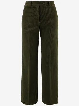 Ql2 Quelledue Pantalon en velours de coton extensible Ql2 Donna