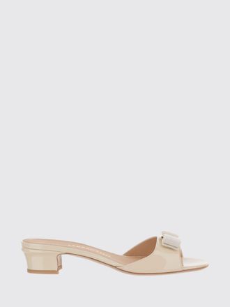 Ferragamo Sandales &agrave; Talons FERRAGAMO Femme couleur Ivoir