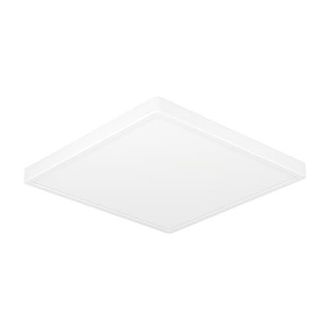 Eglo LED Deckenleuchte Fueva 6, eckige Badezimmer Deckenlampe, Badlampe Decke aus Kunststoff in Schwarz und Wei&szlig;, Deckenbeleuchtung warmwei&szlig;-kaltwei&szlig;, IP44