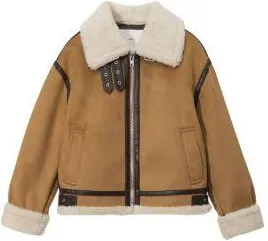 Dunst | Loose Fit Line Shearling Jacket - M